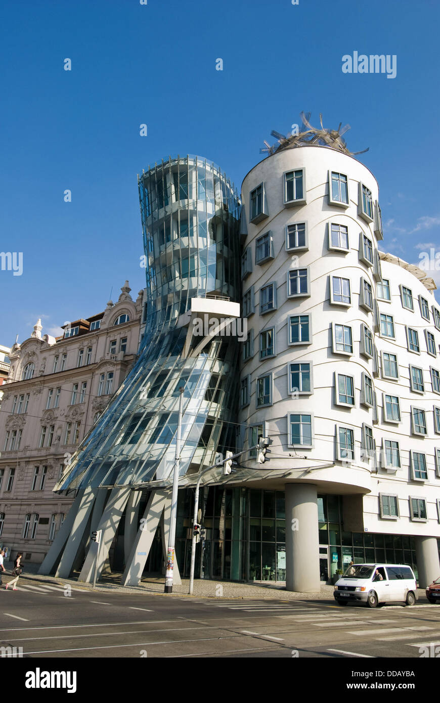 modern architecture, Dancing House, Prague, Czech Republic Stock Photo ...
