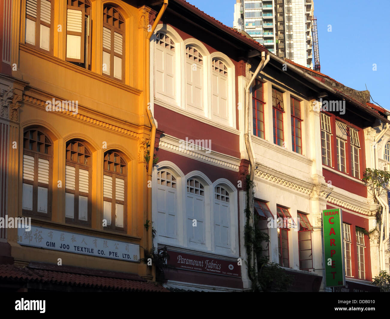 Colonial buildings on Arab Street in Singapore Stock Photo - Alamy