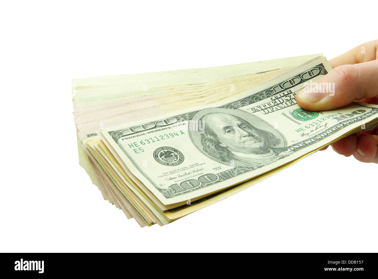 hand with money Stock Photo - Alamy