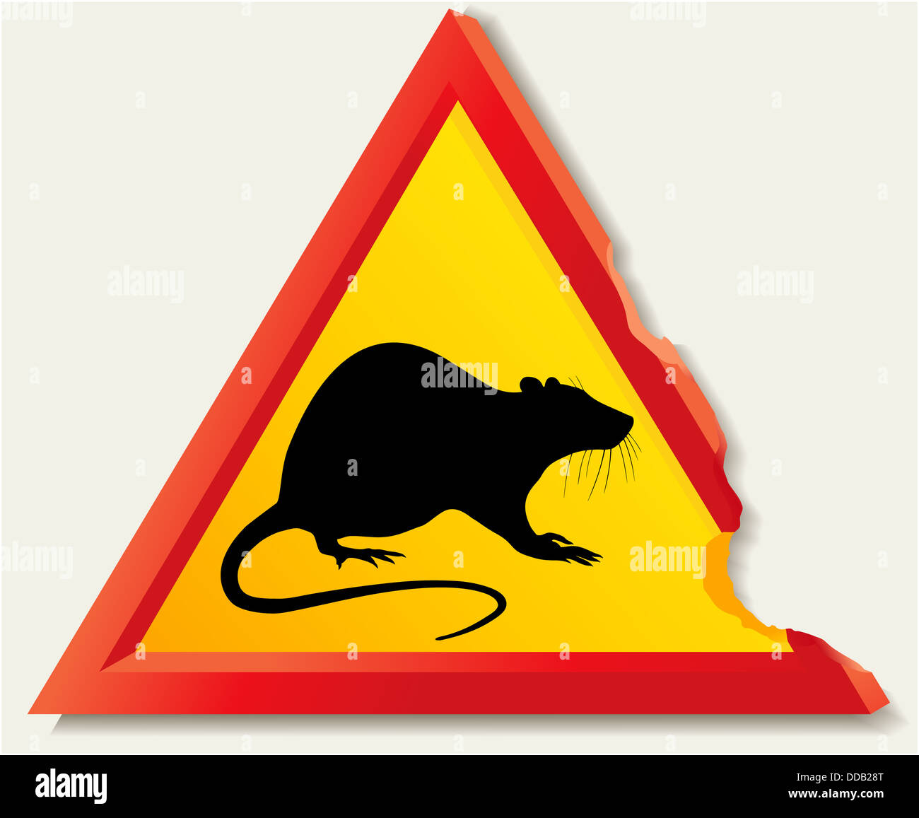 Road sign with rat Stock Photo - Alamy