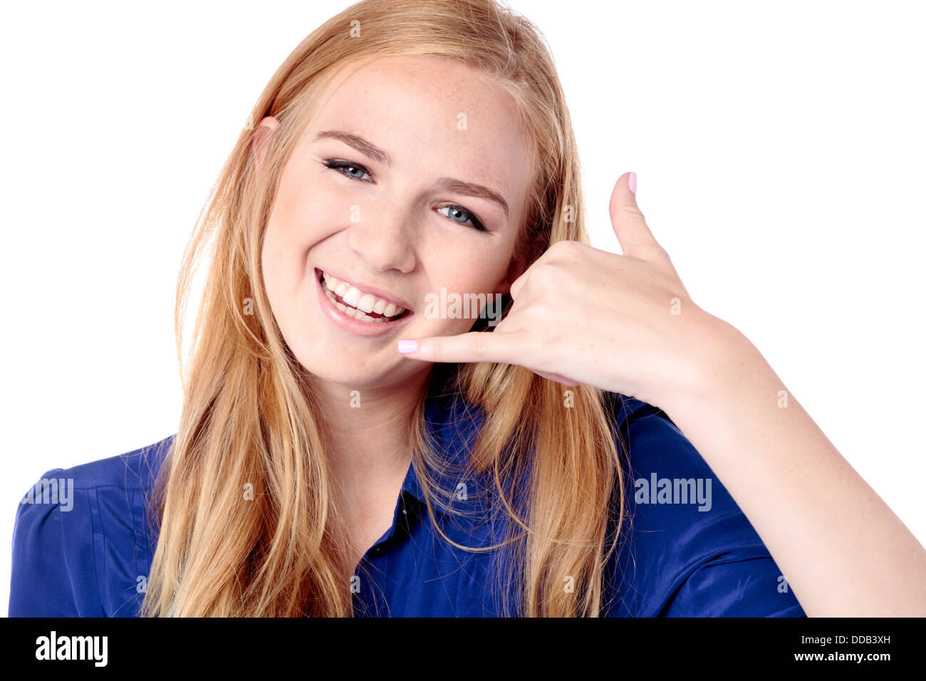 Friendly phone call hi-res stock photography and images - Alamy