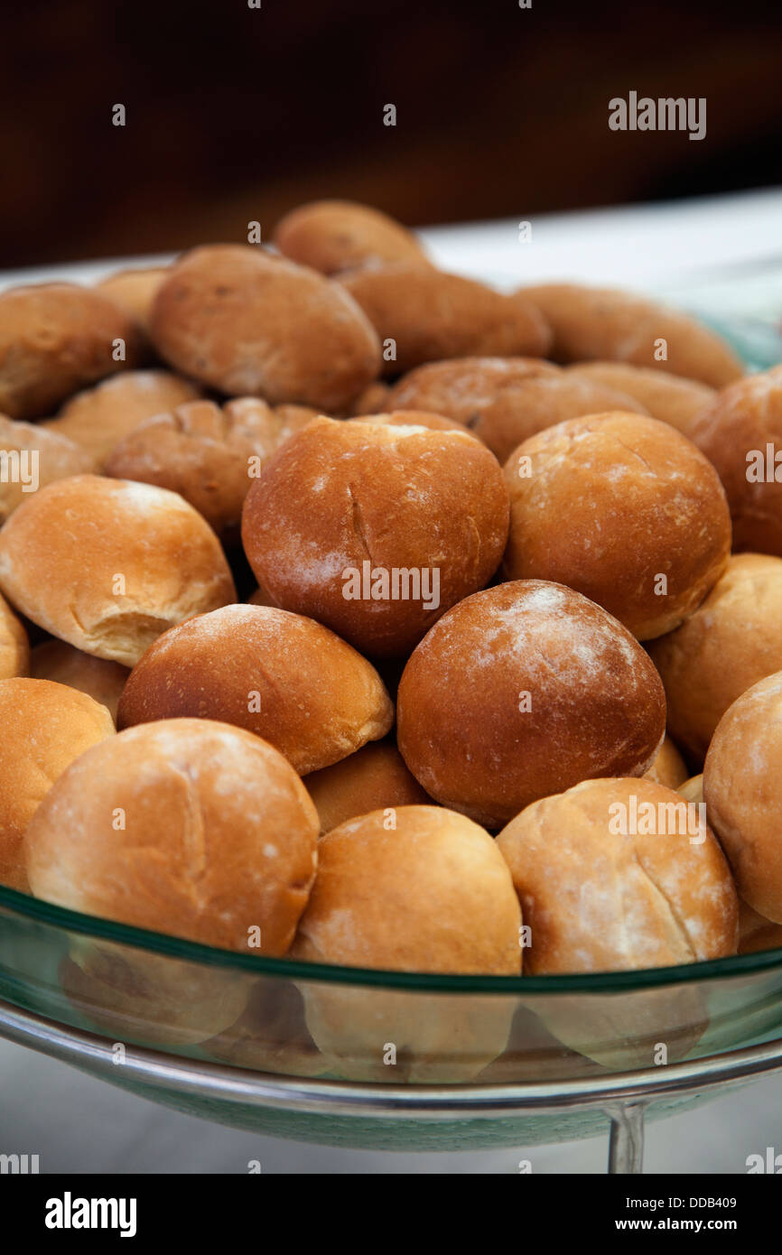 bread small round baked oven glass bunch food eat bakery produce create ...