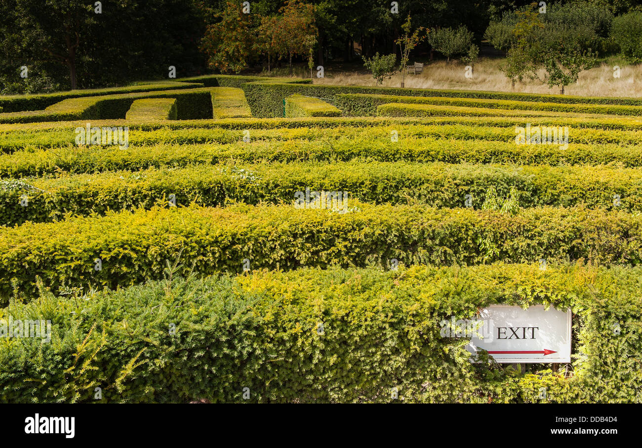 Leeds castle, kent maze hi-res stock photography and images - Alamy