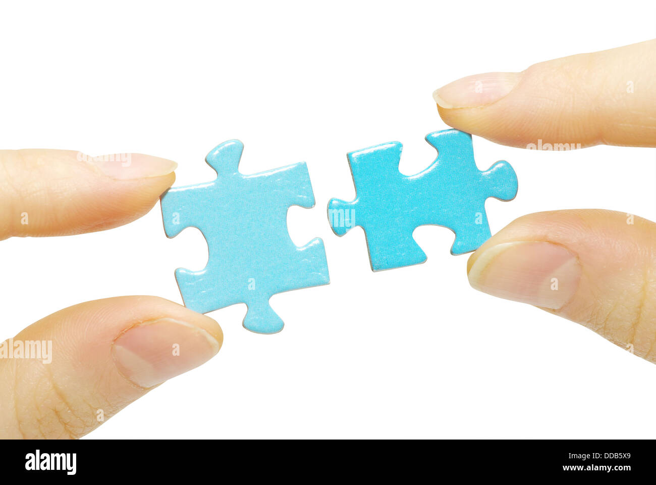 puzzle in hands Stock Photo - Alamy