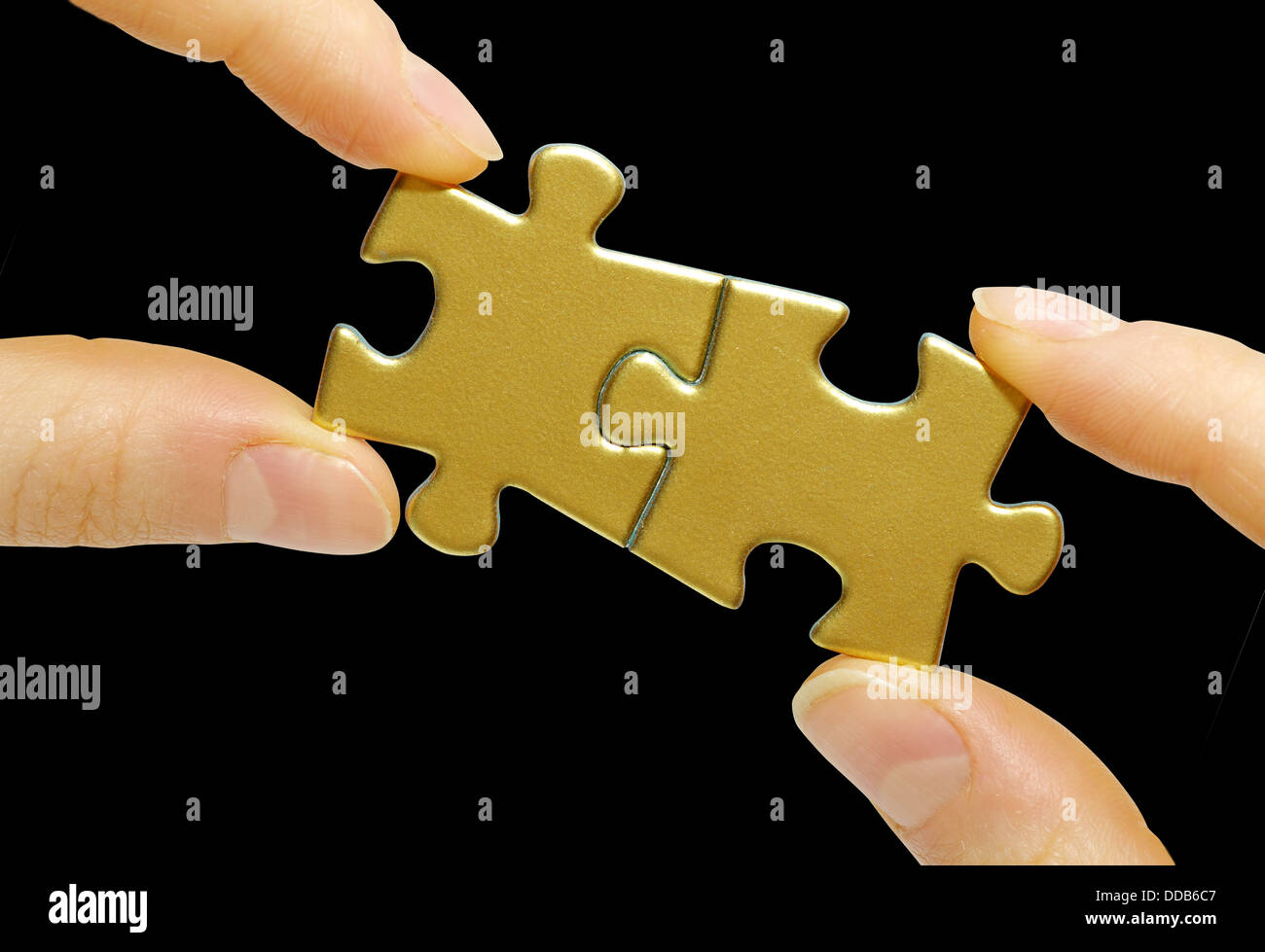 puzzle in hands Stock Photo - Alamy
