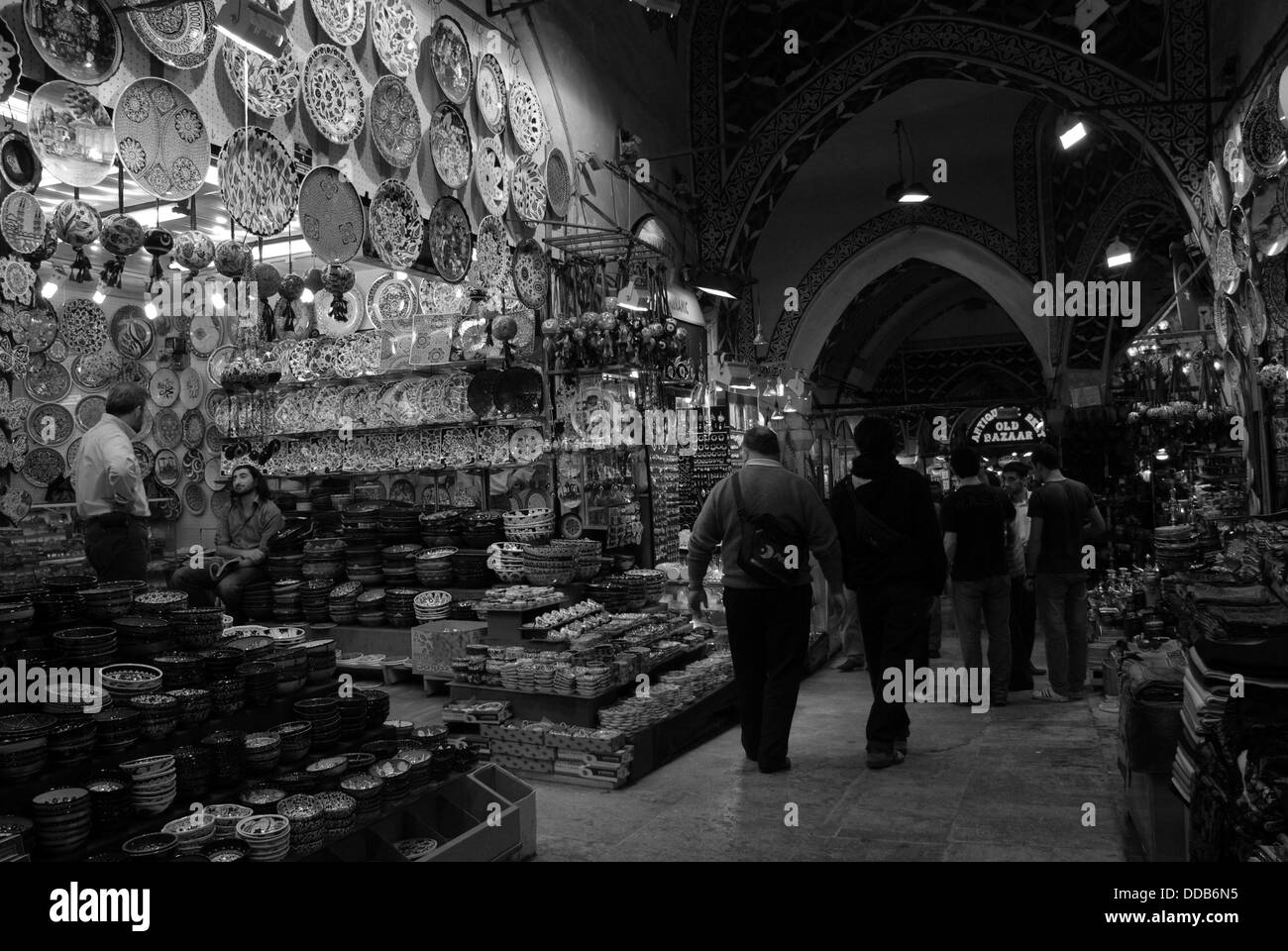 Bazaar in istanbul Black and White Stock Photos & Images - Alamy