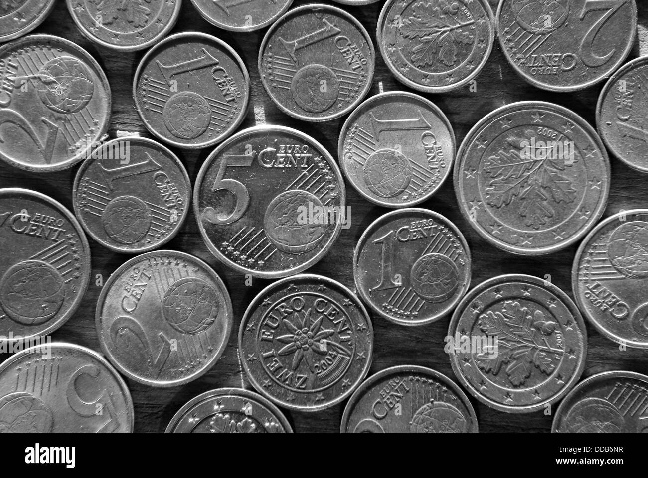 Euro coin germany Black and White Stock Photos & Images - Alamy