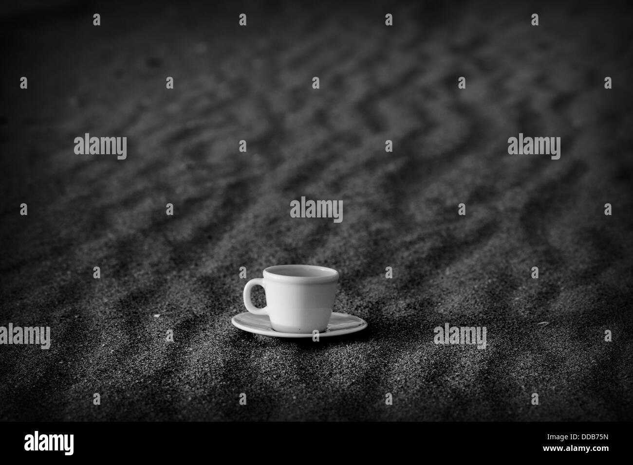 Coffee at the beach Black and White Stock Photos & Images - Alamy