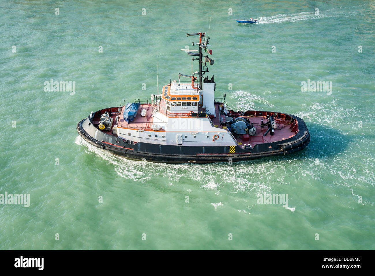 Tug Boat Venice Italy Stock Photo - Alamy