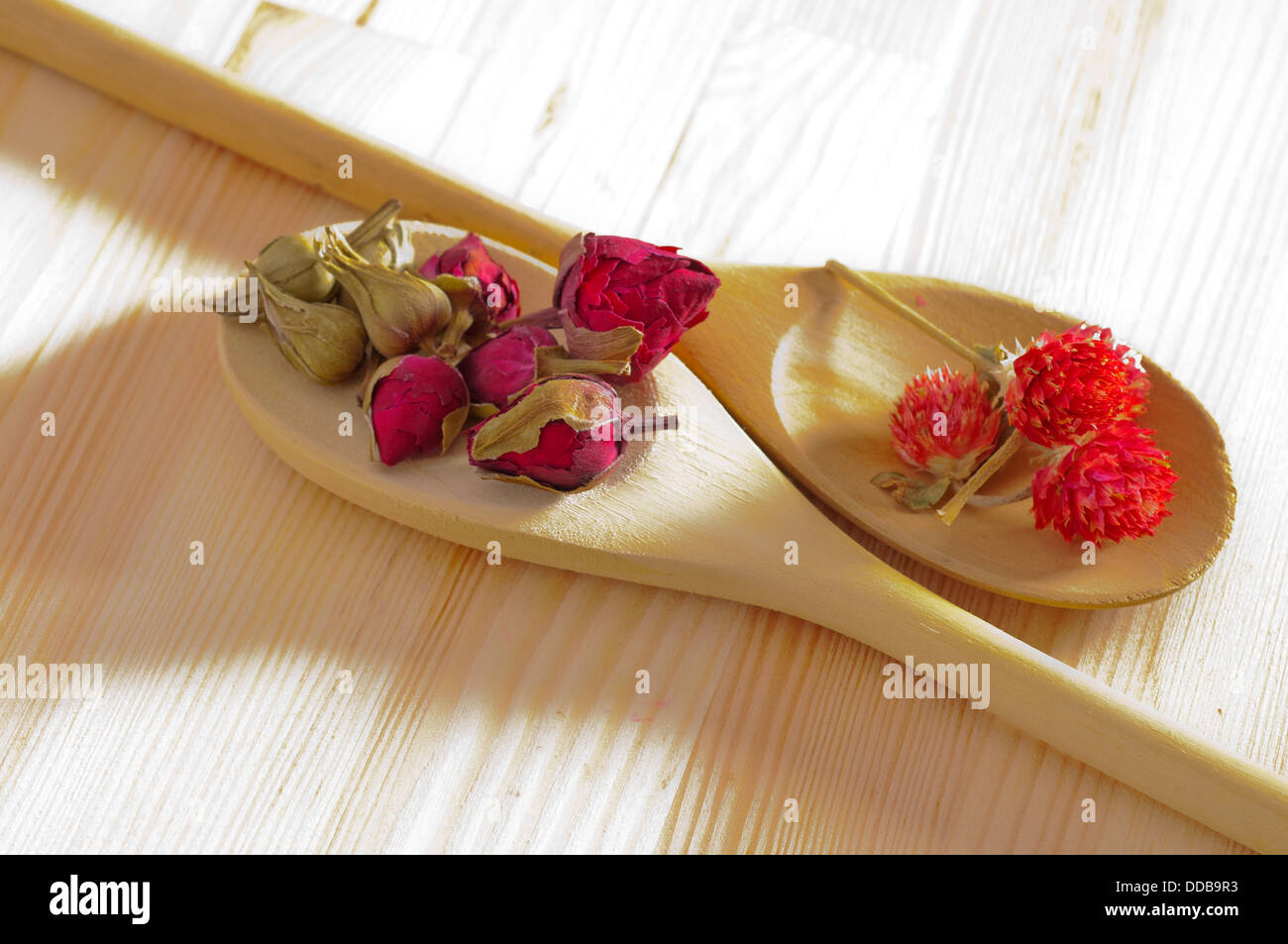 dry floral herbal tea Stock Photo - Alamy