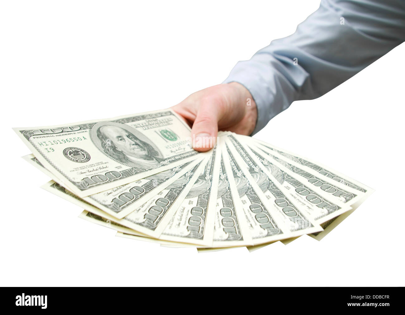 Money in hand Stock Photo - Alamy