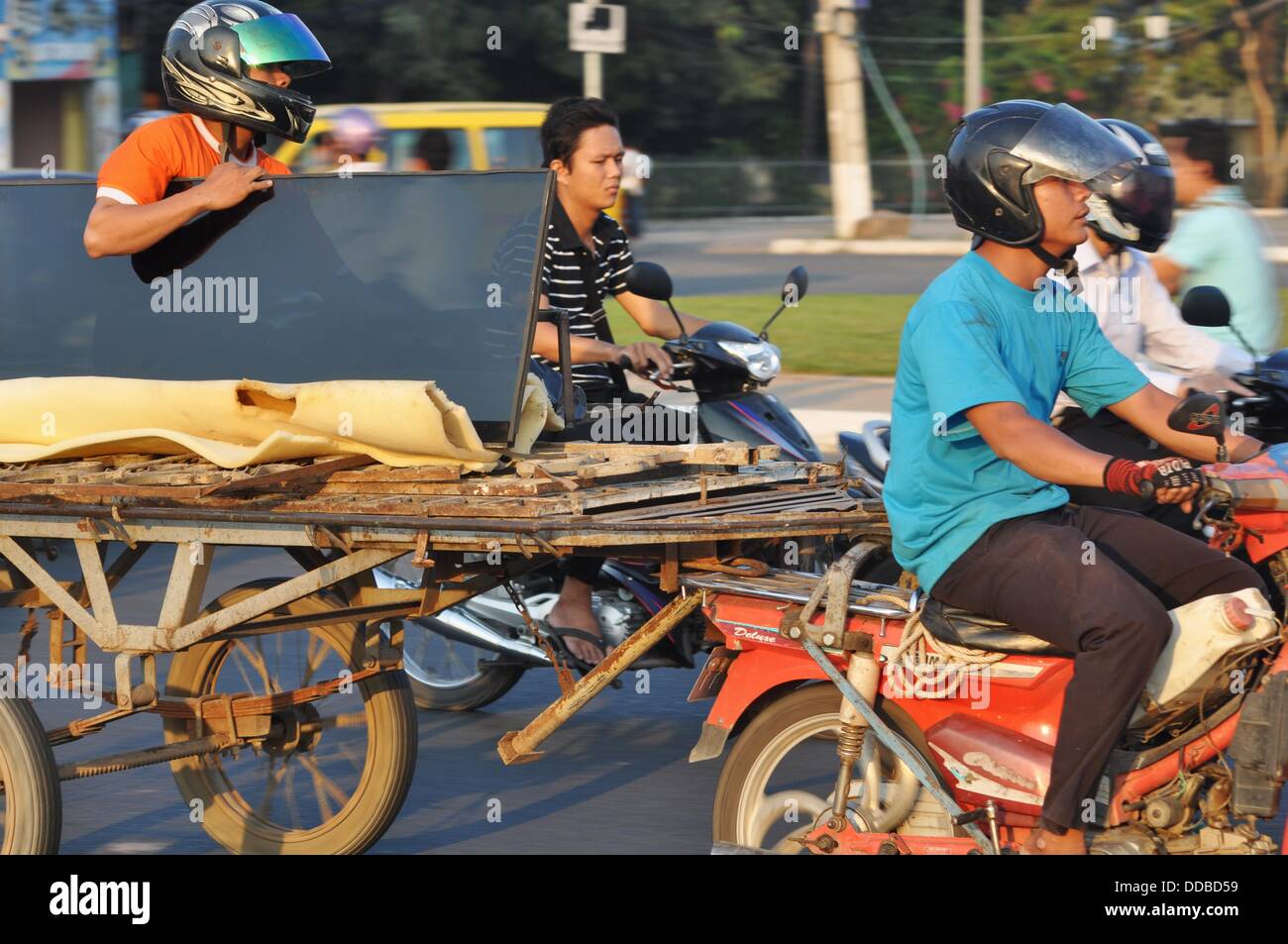 Motor Scooter Carrying High Resolution Stock Photography and Images - Alamy
