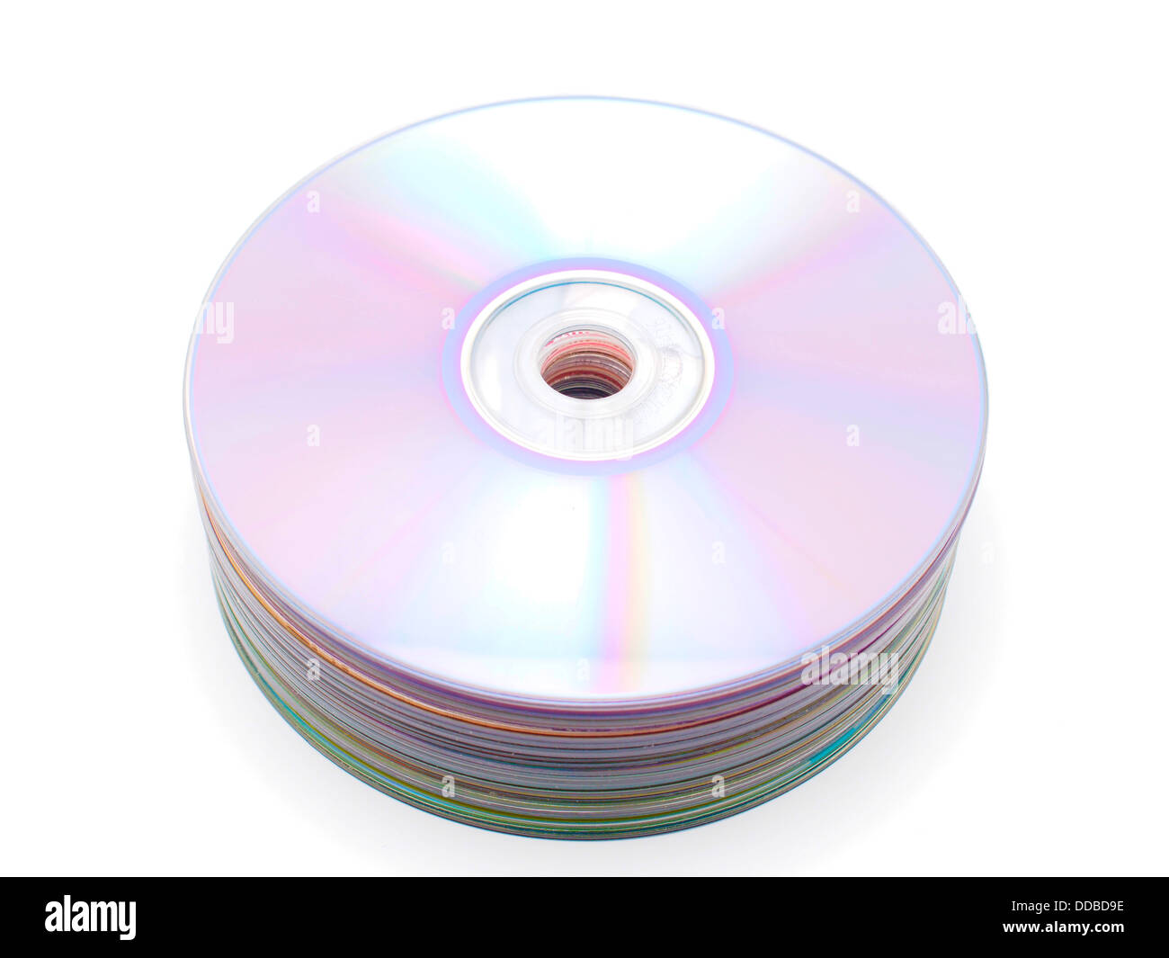 CD on white background Stock Photo - Alamy