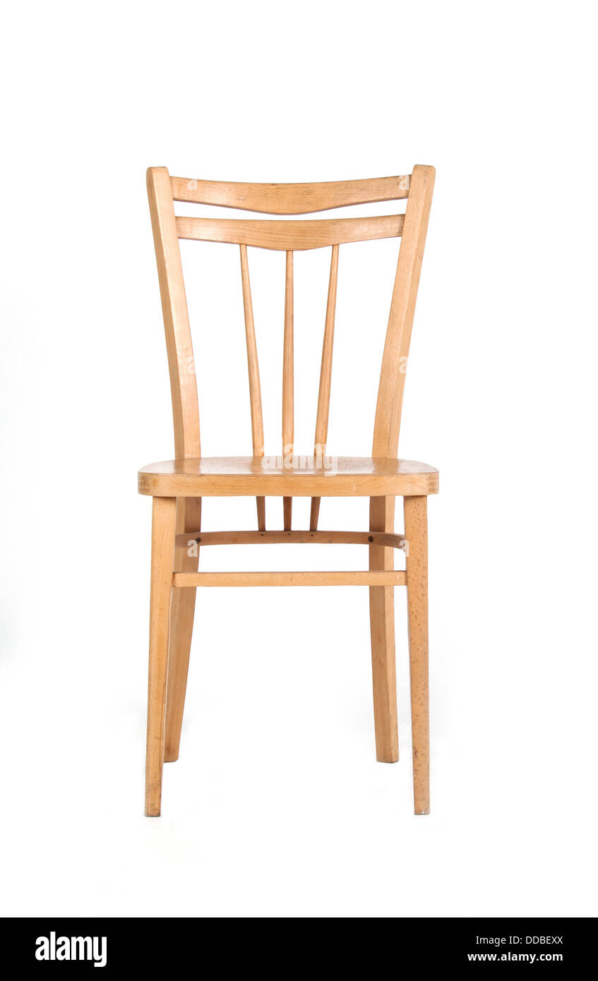 Simple Wooden Chair Side View