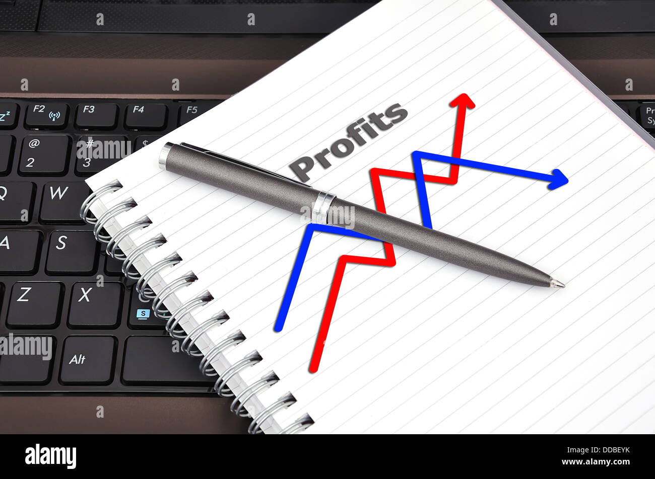 drawing growth chart Stock Photo - Alamy