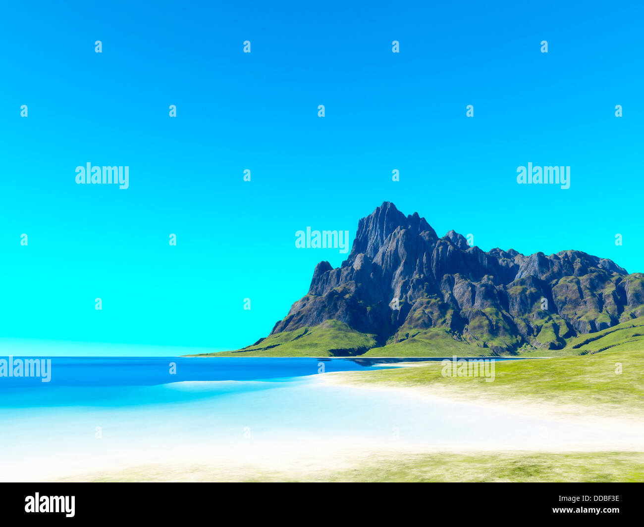 beach scenery background Stock Photo - Alamy