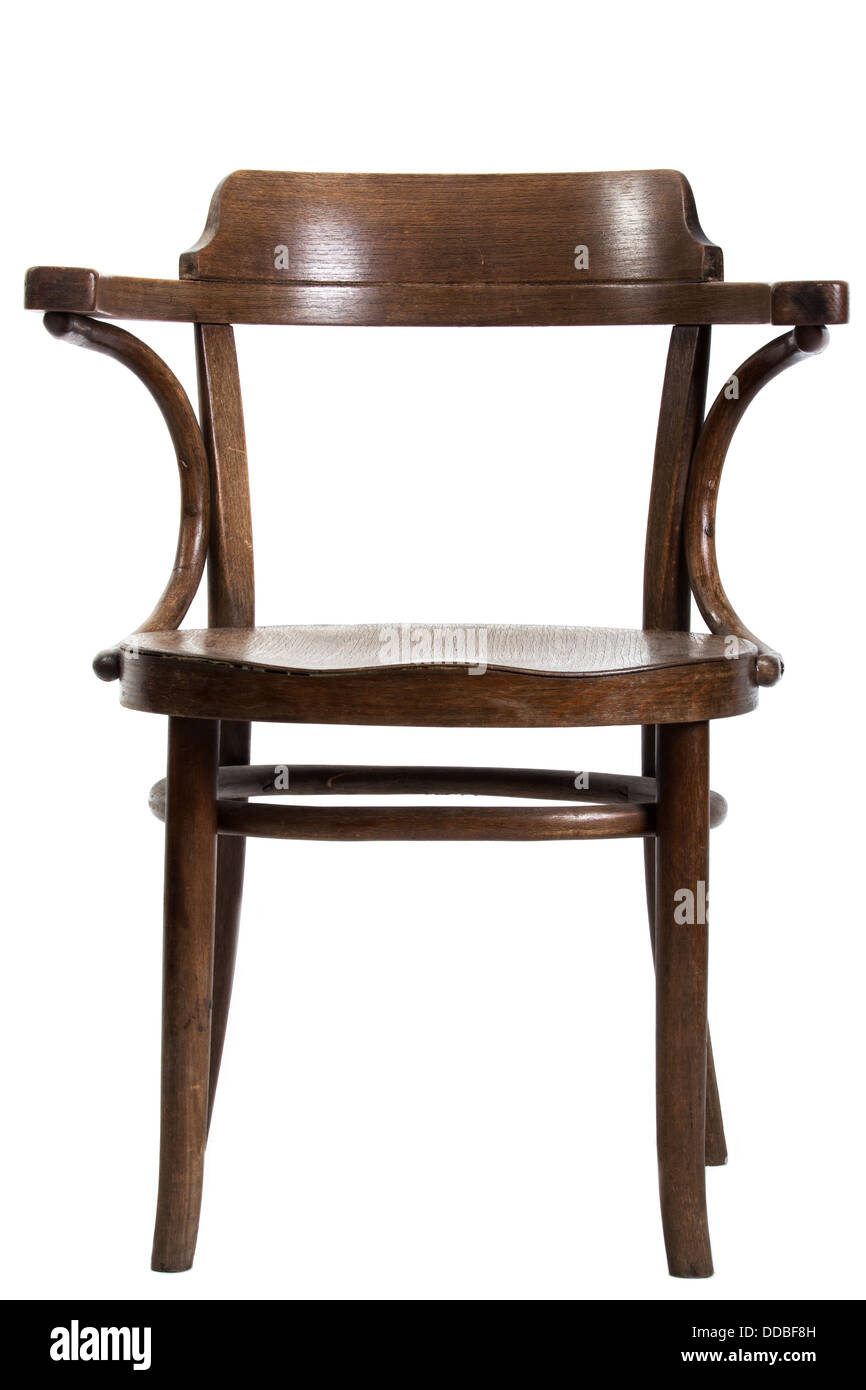 brown classic chair isolated Stock Photo - Alamy