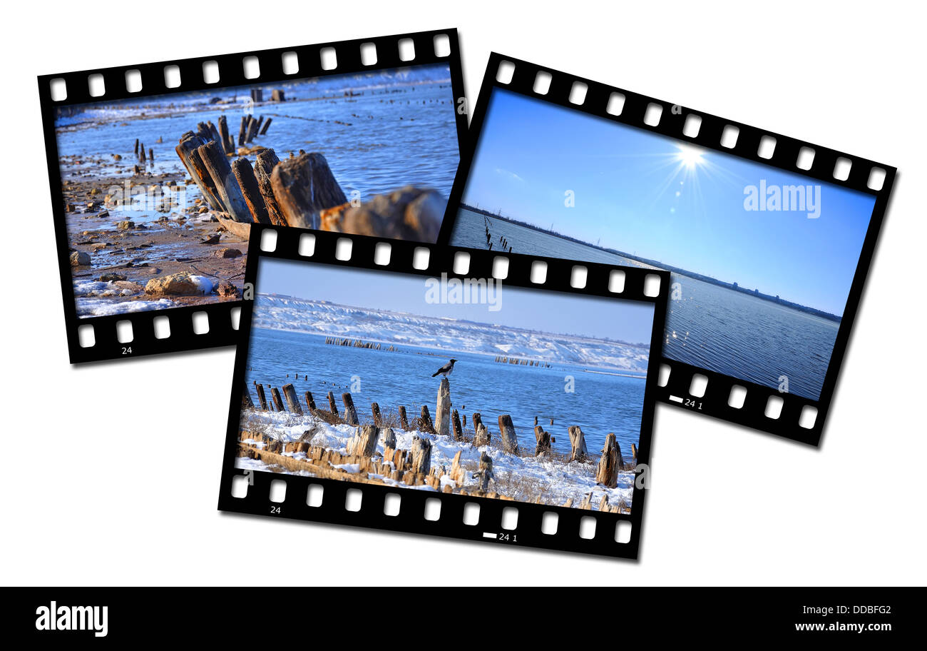 Blue water sky lake Cut Out Stock Images & Pictures - Alamy