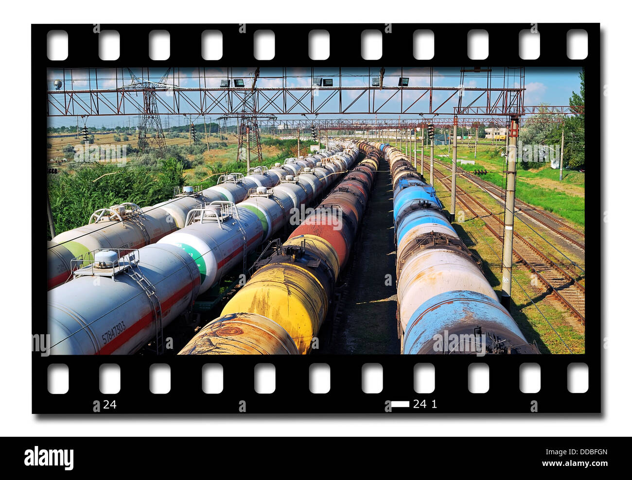 Film frame train hi-res stock photography and images - Alamy