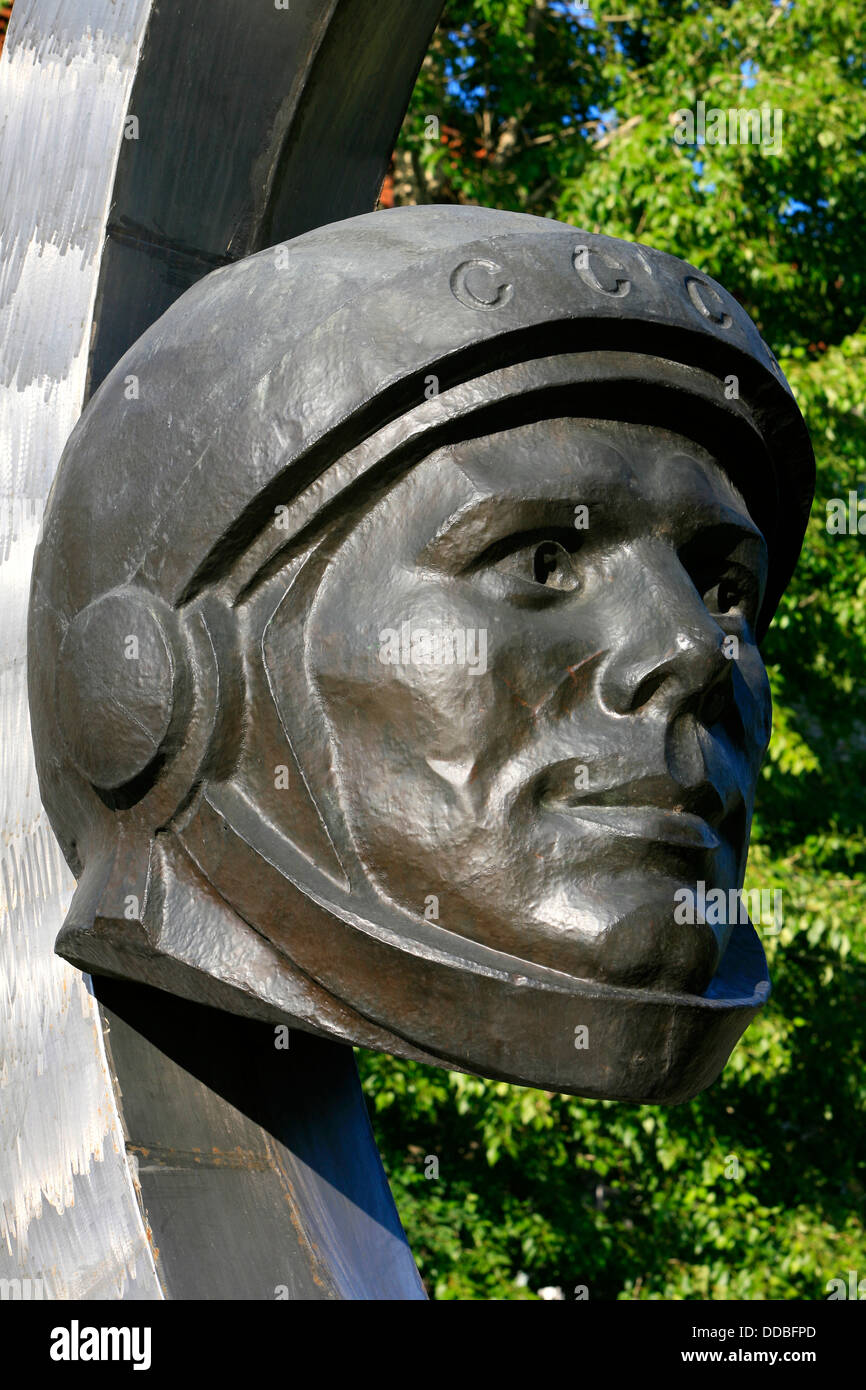 Monument to the world's first human in space, cosmonaut Yuri Gagarin ...