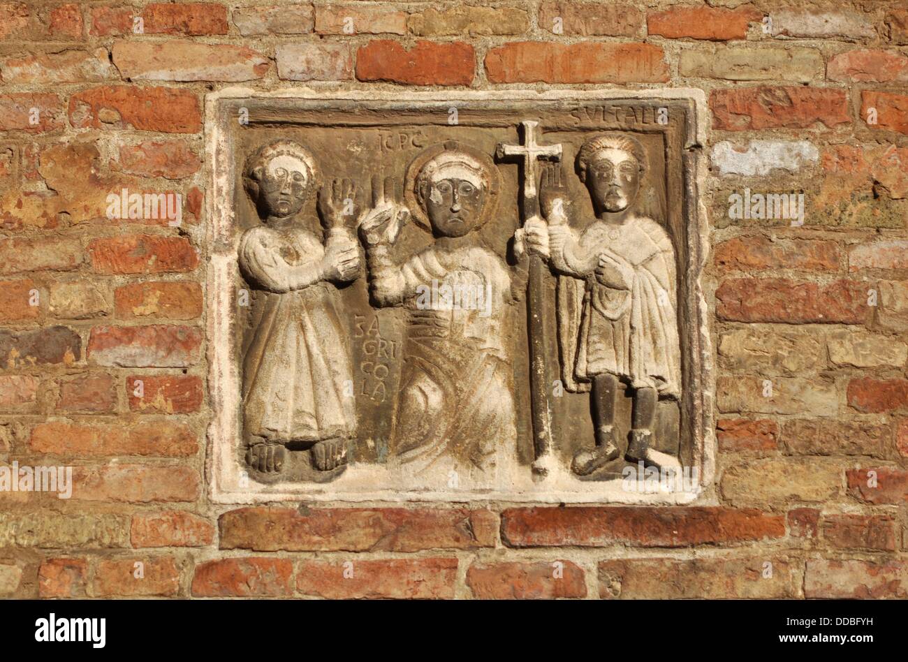 Christian bas relief on santo hi-res stock photography and images - Alamy