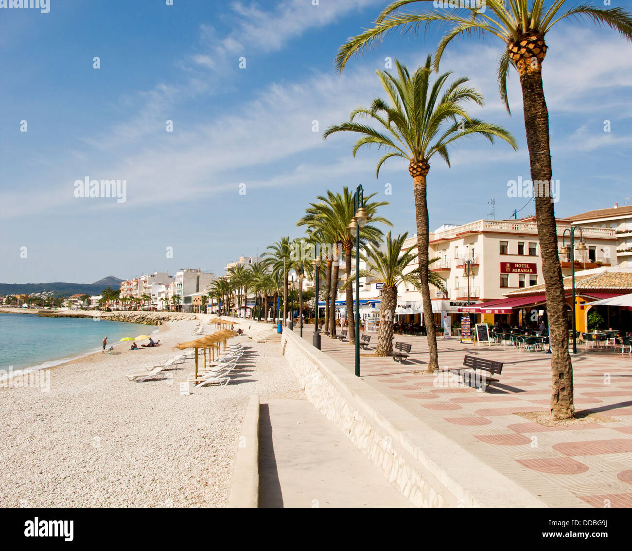 Beach in Javea Stock Photo - Alamy