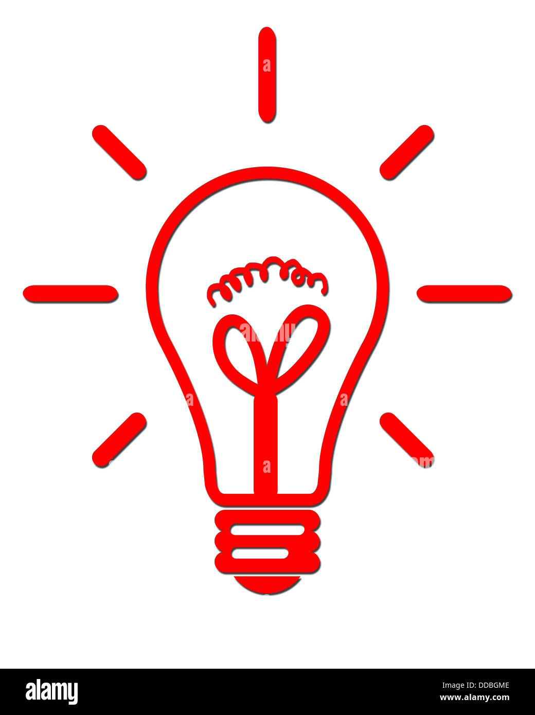 Red illuminated advertisement Cut Out Stock Images & Pictures - Alamy