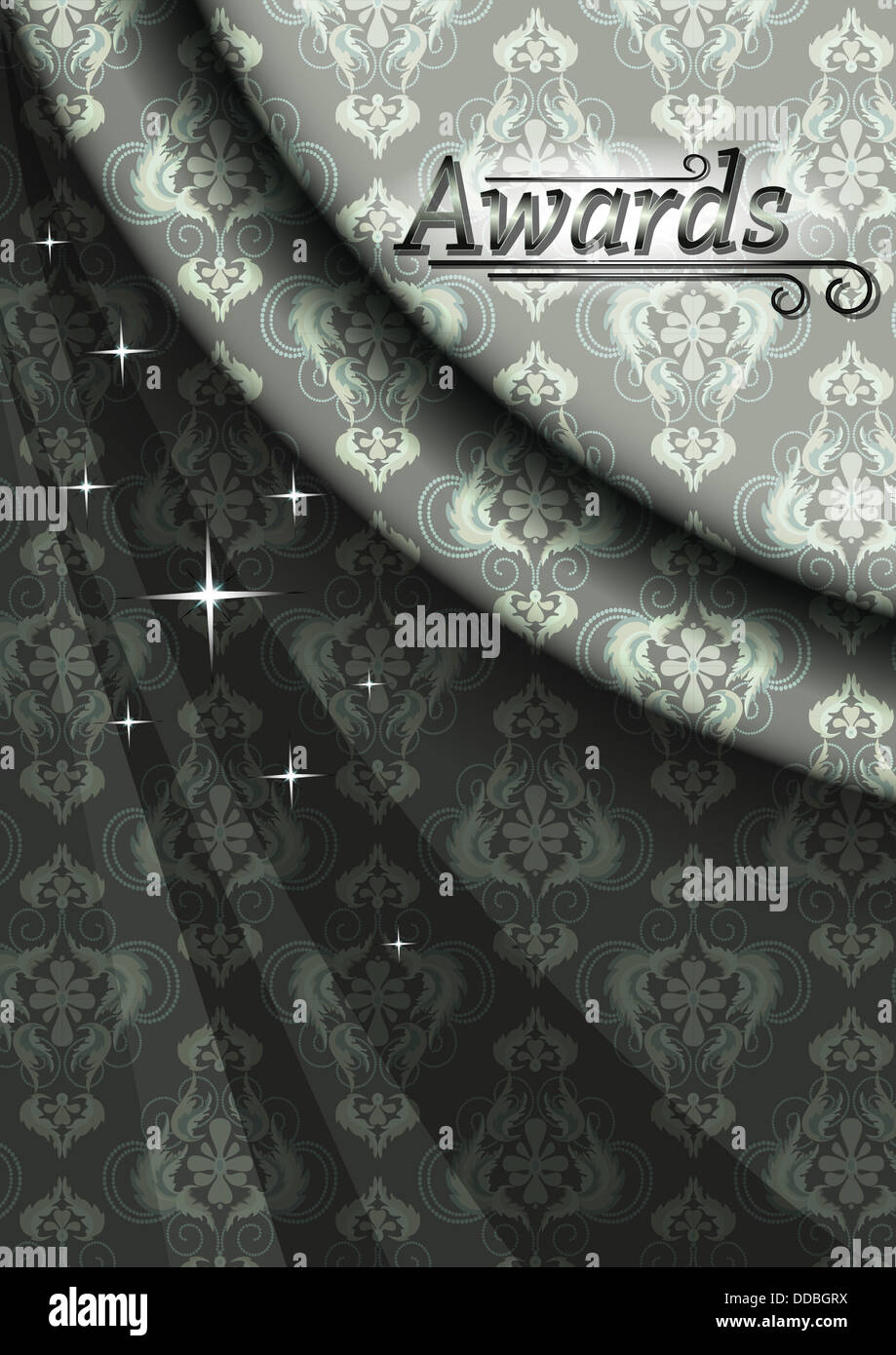 Elegant satin poster for celebrations Stock Photo - Alamy