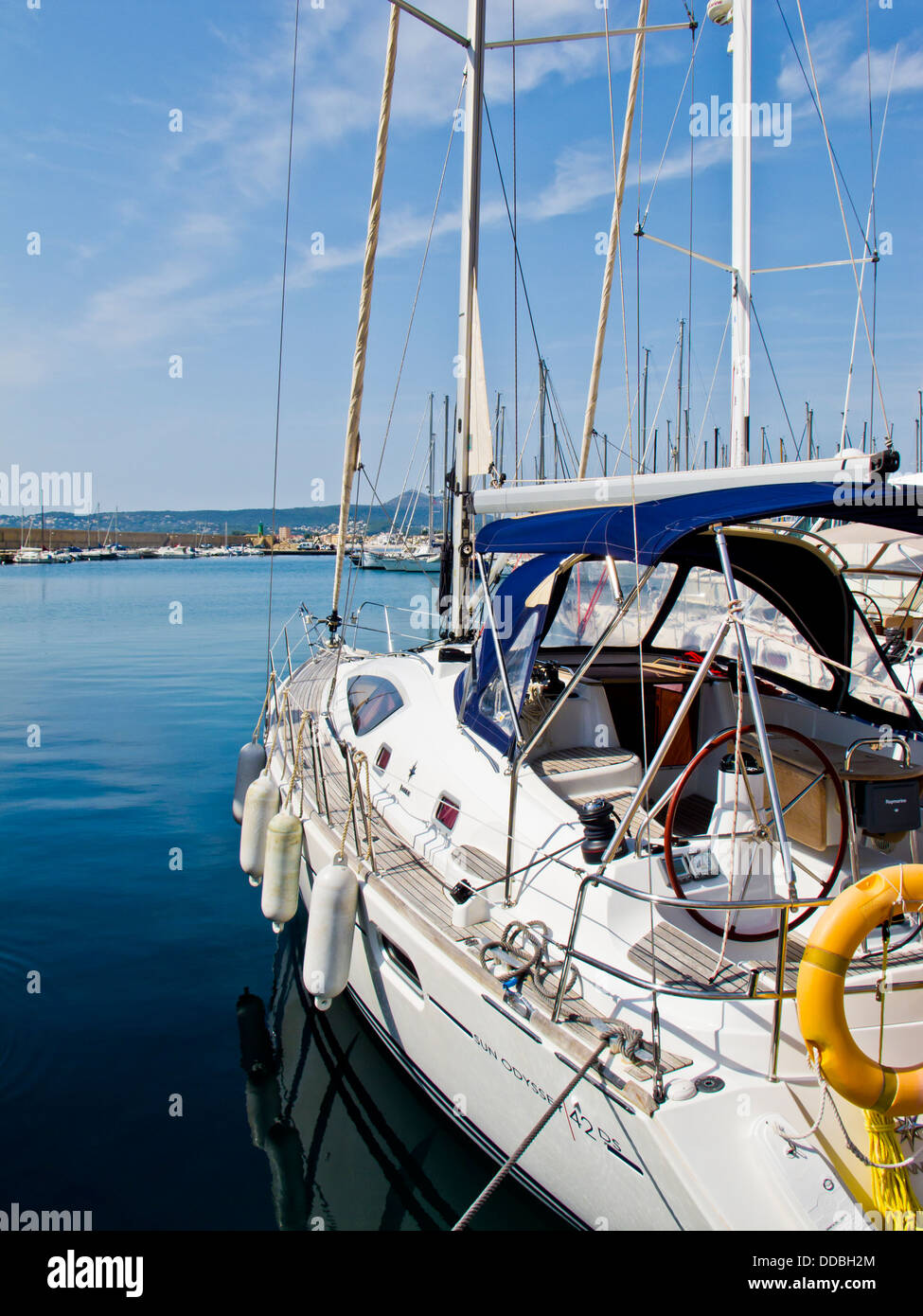 Yacht in Spain Stock Photo - Alamy