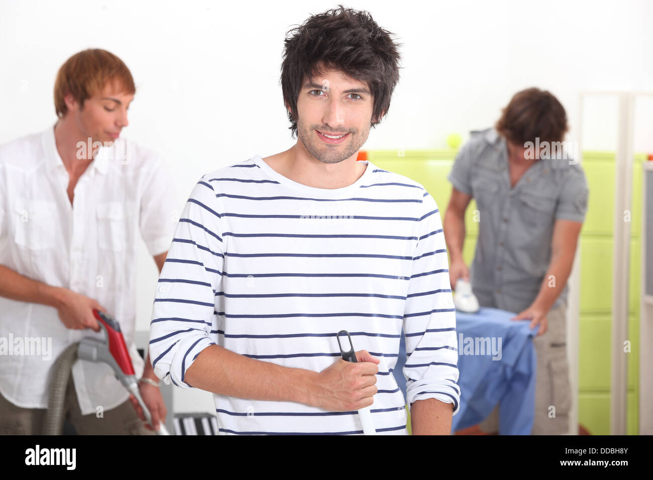 Men doing housework Stock Photo - Alamy