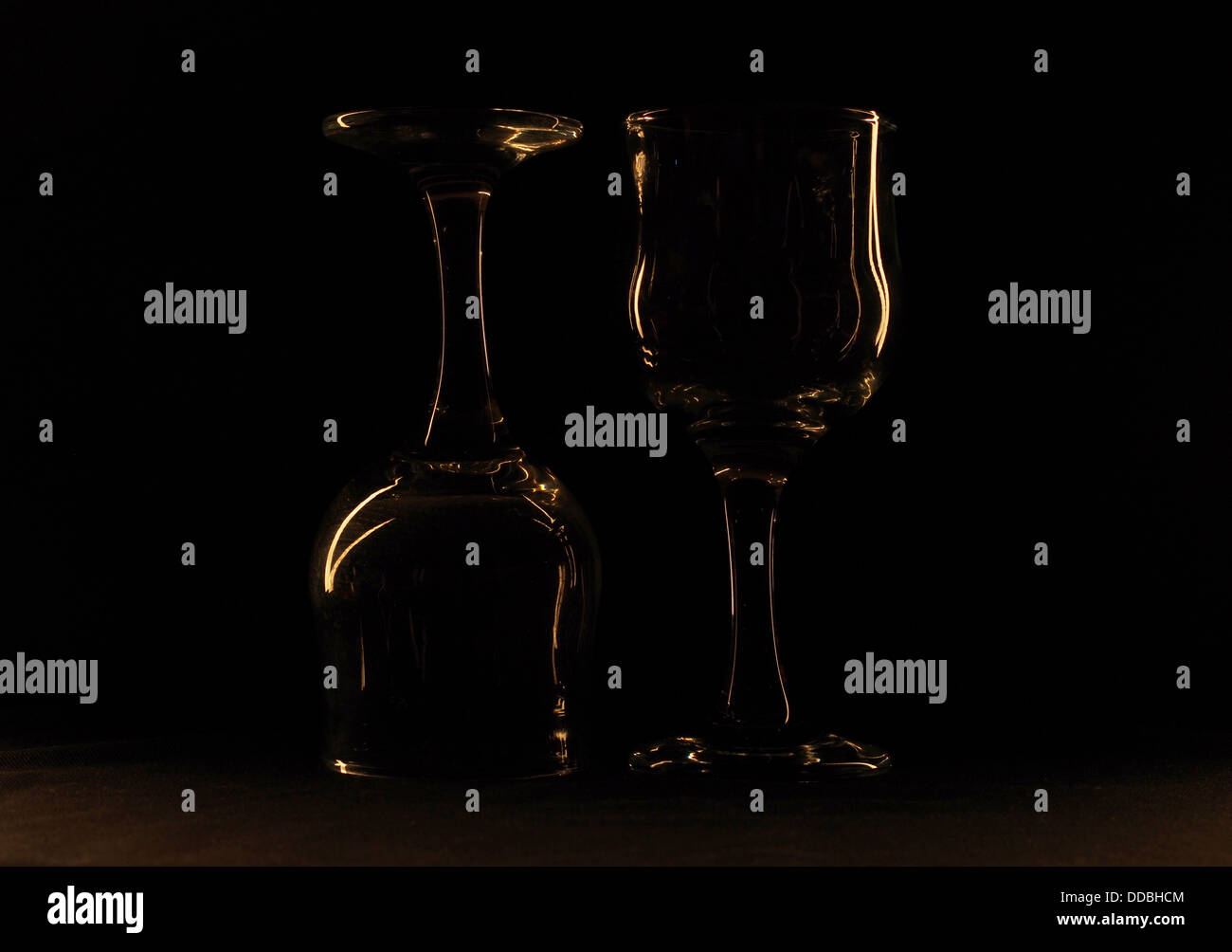 glass against a dark background Stock Photo - Alamy