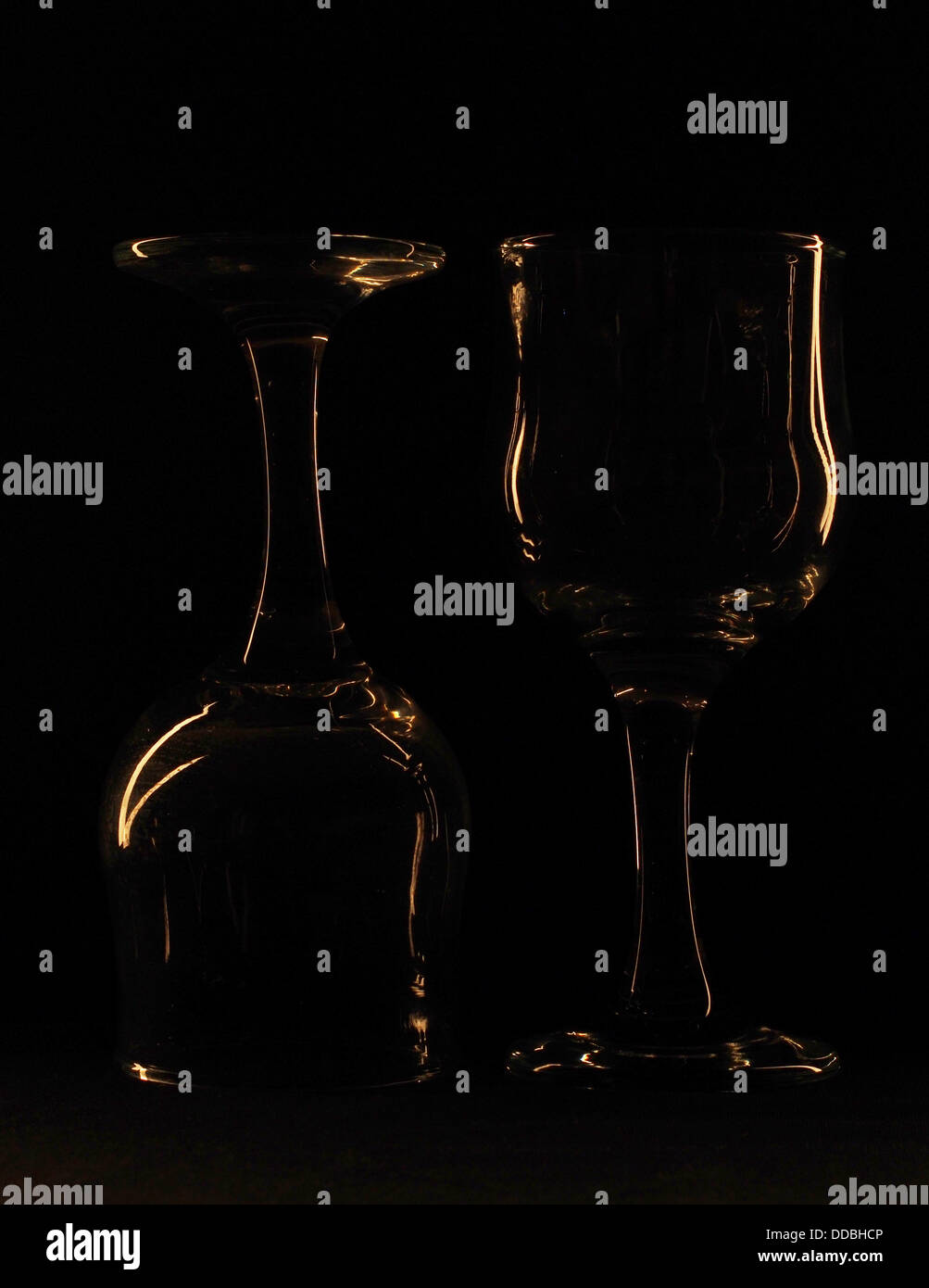 glass against a dark background Stock Photo - Alamy