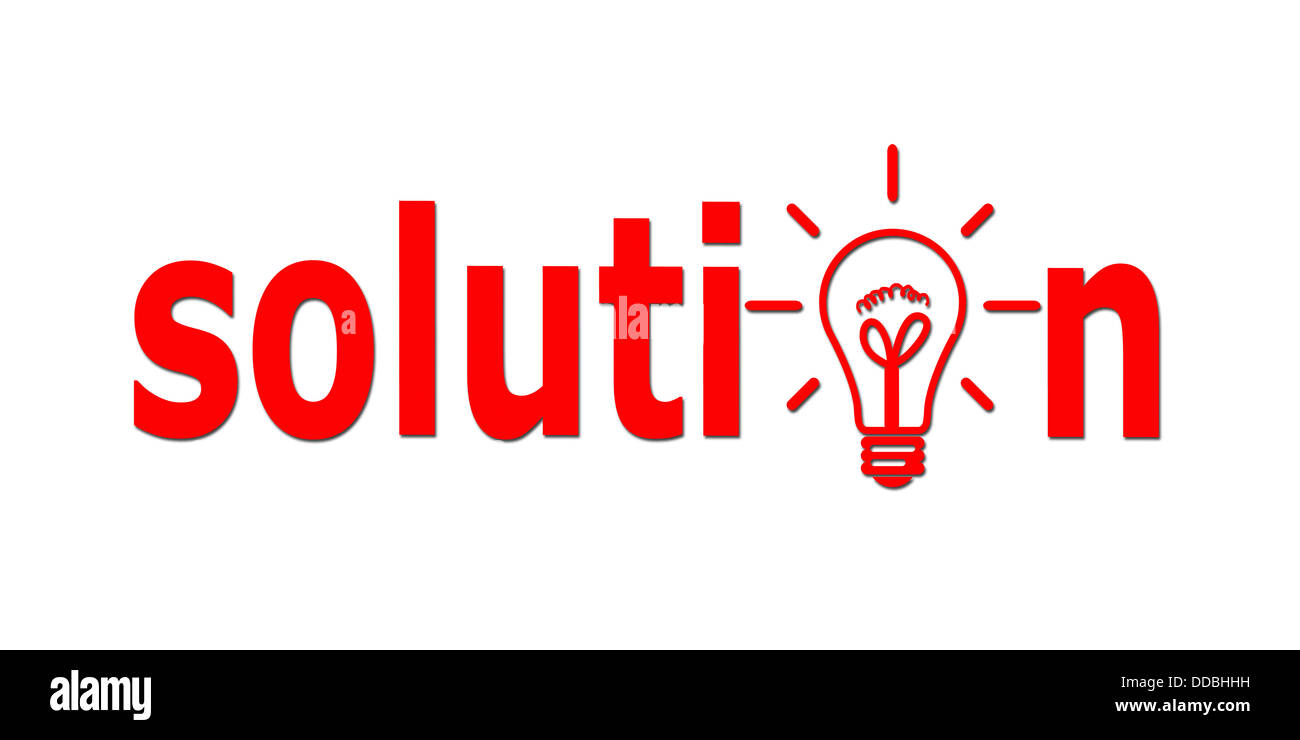 Solution image Cut Out Stock Images & Pictures - Alamy