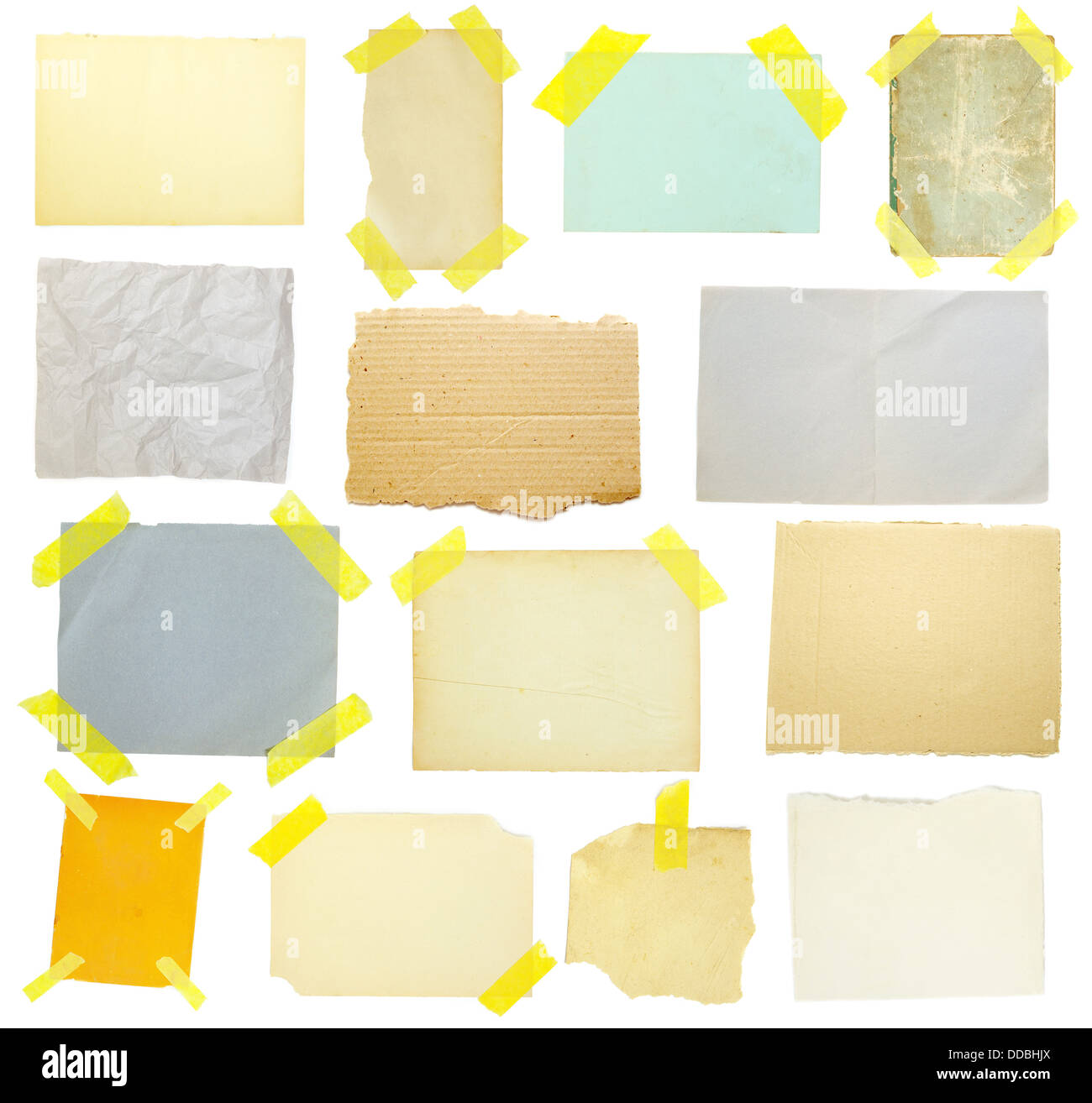 collection of old note paper Stock Photo - Alamy