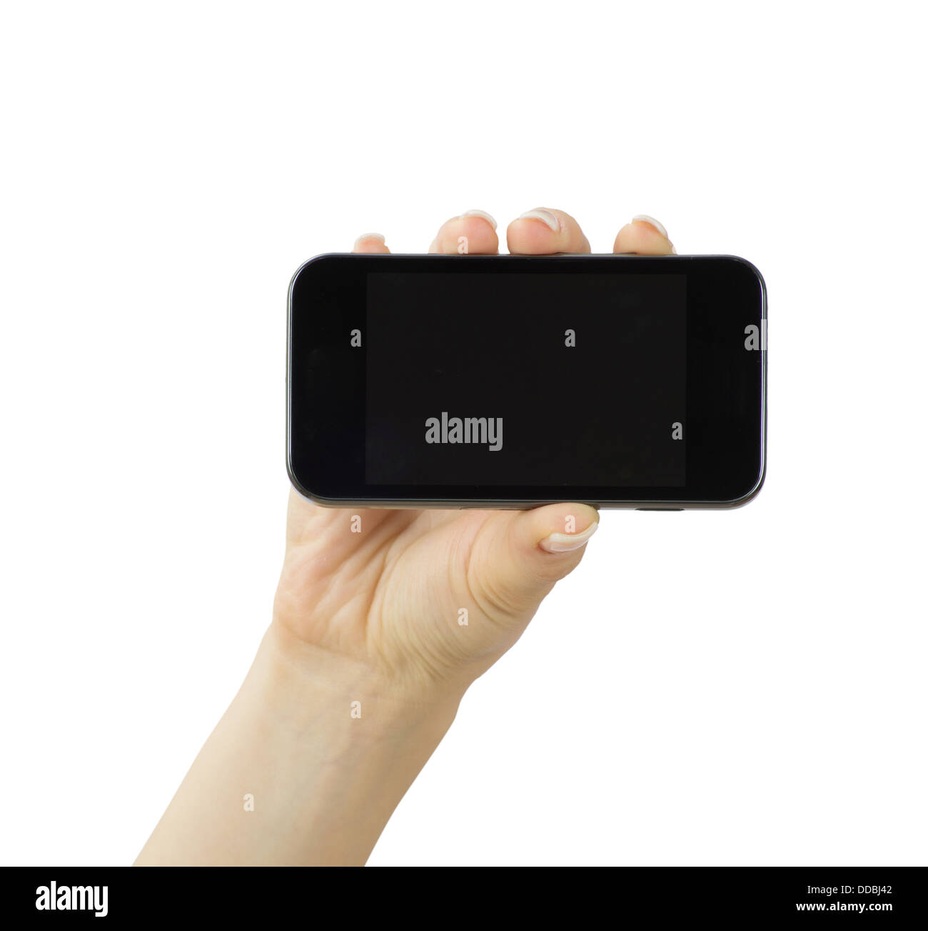 Hand holding mobile Stock Photo - Alamy