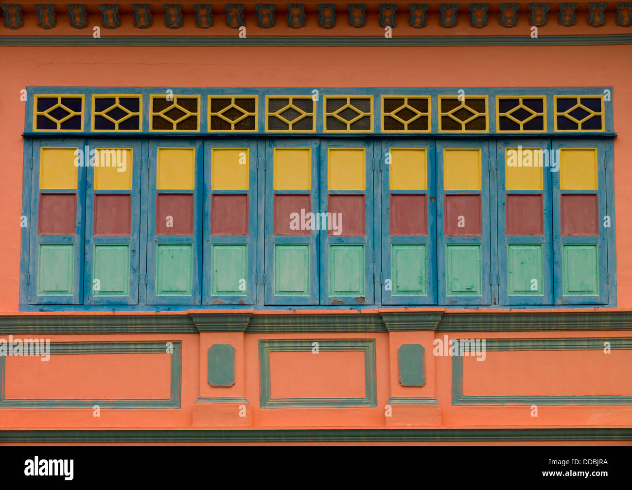 Old Colonial Window, Malacca, Malaysia Stock Photo - Alamy