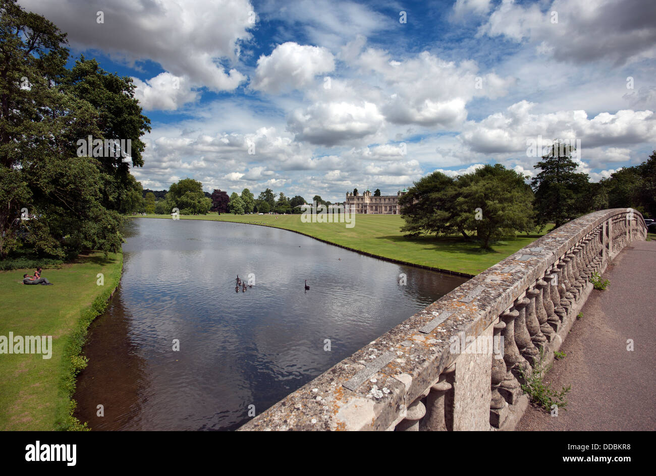 Audley end view from bridge hi-res stock photography and images - Alamy