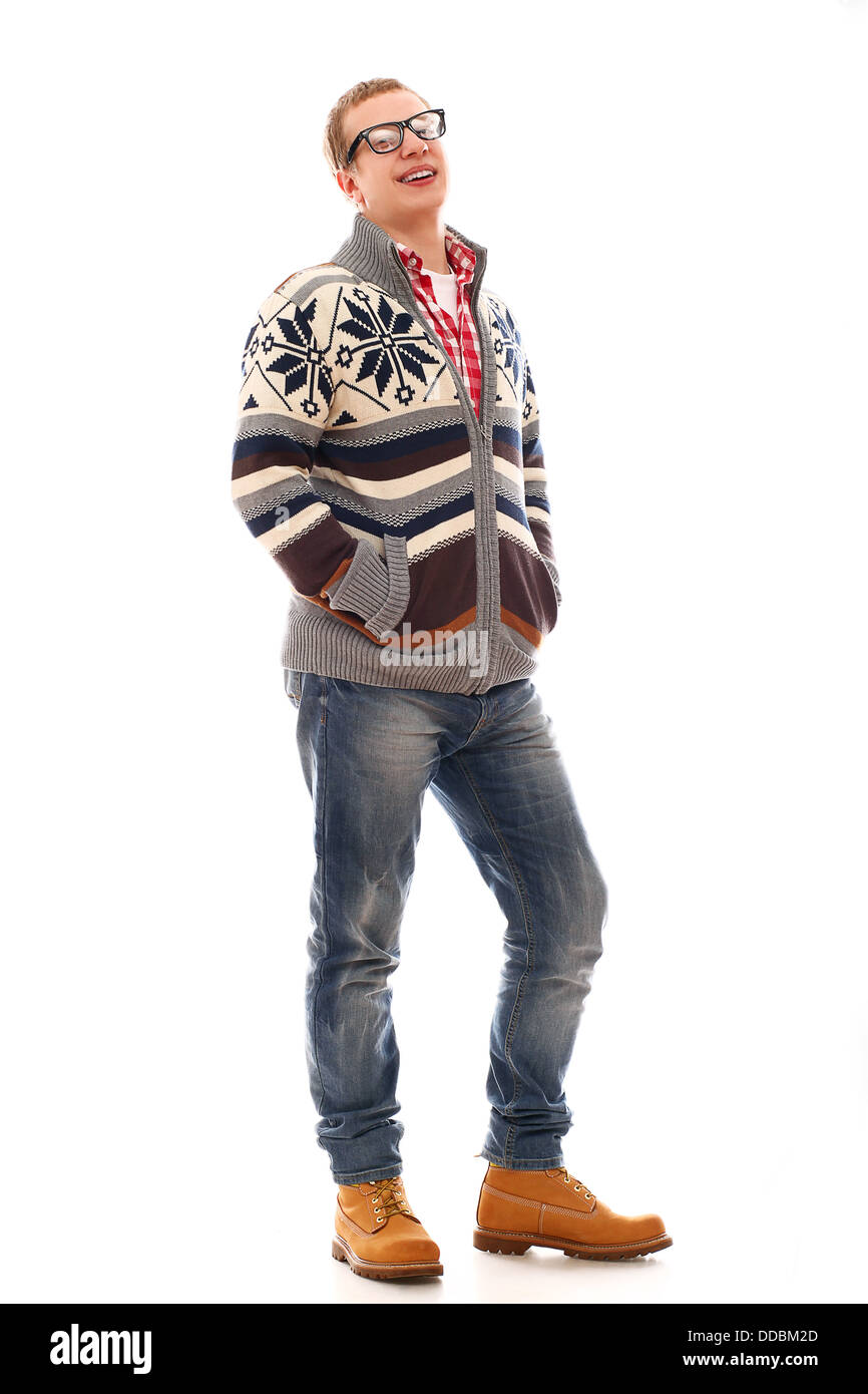 Guy putting hands in pockets hi-res stock photography and images - Alamy