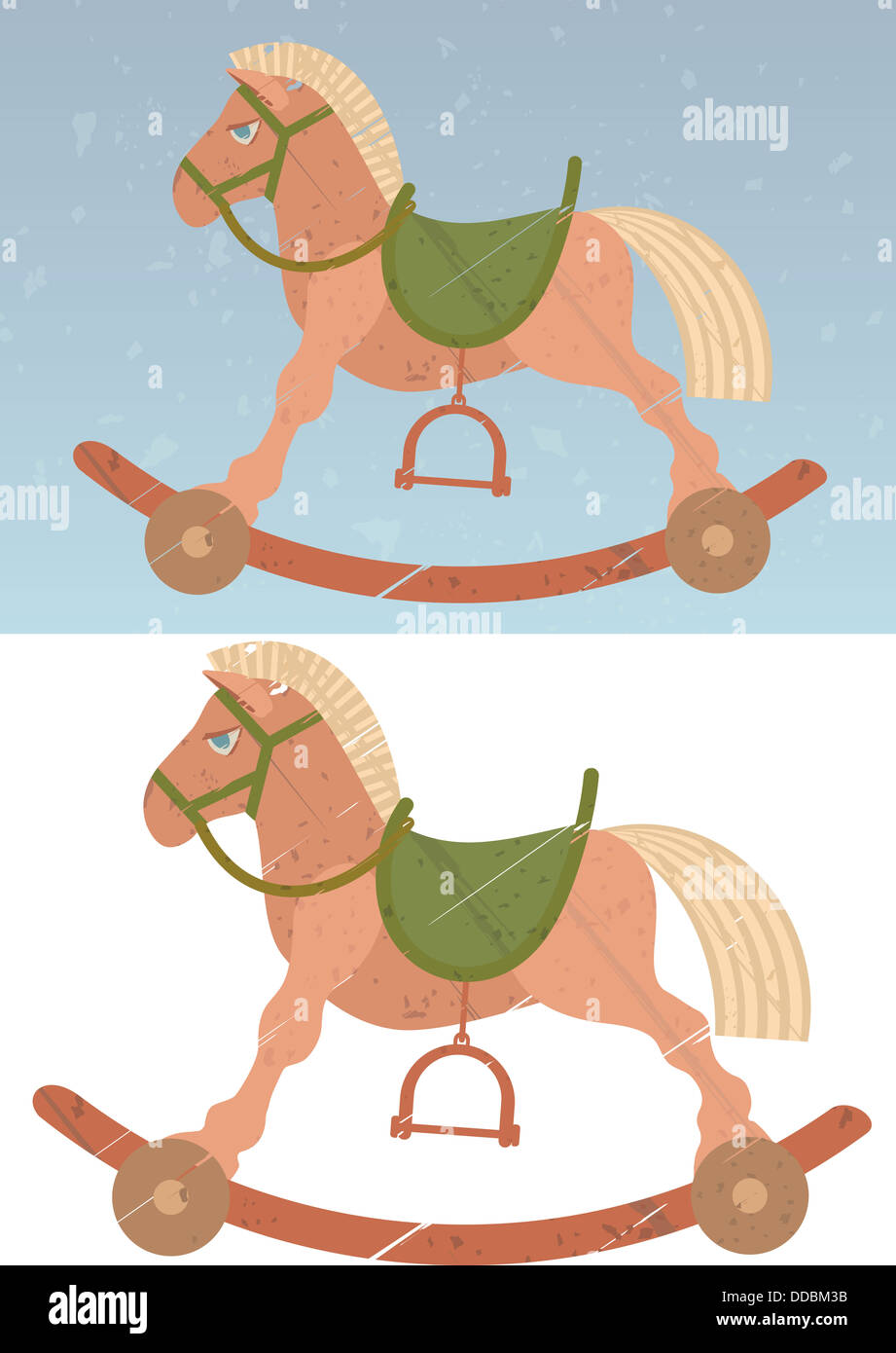 Vintage Rocking Horse Clipart