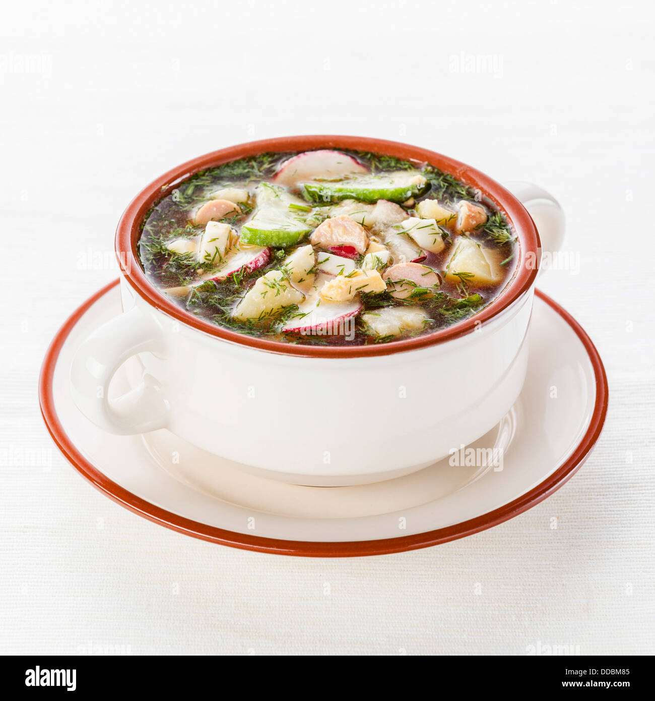 Cold soup kvass dill hi-res stock photography and images - Alamy