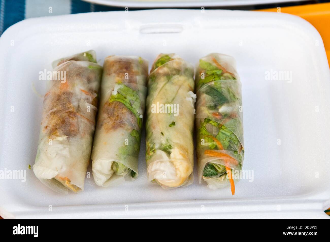 Laos spring rolls hi-res stock photography and images - Alamy