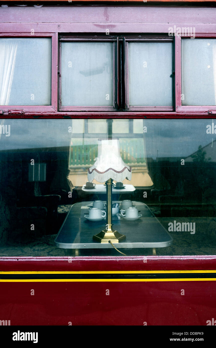 Jacobite Steam Train first class carriage at Mallaig Scotland UK Stock ...