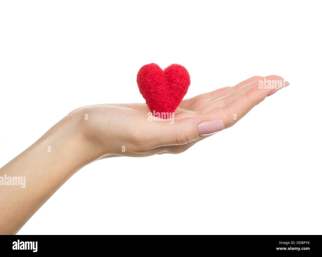 Hand holding the heart Stock Photo - Alamy