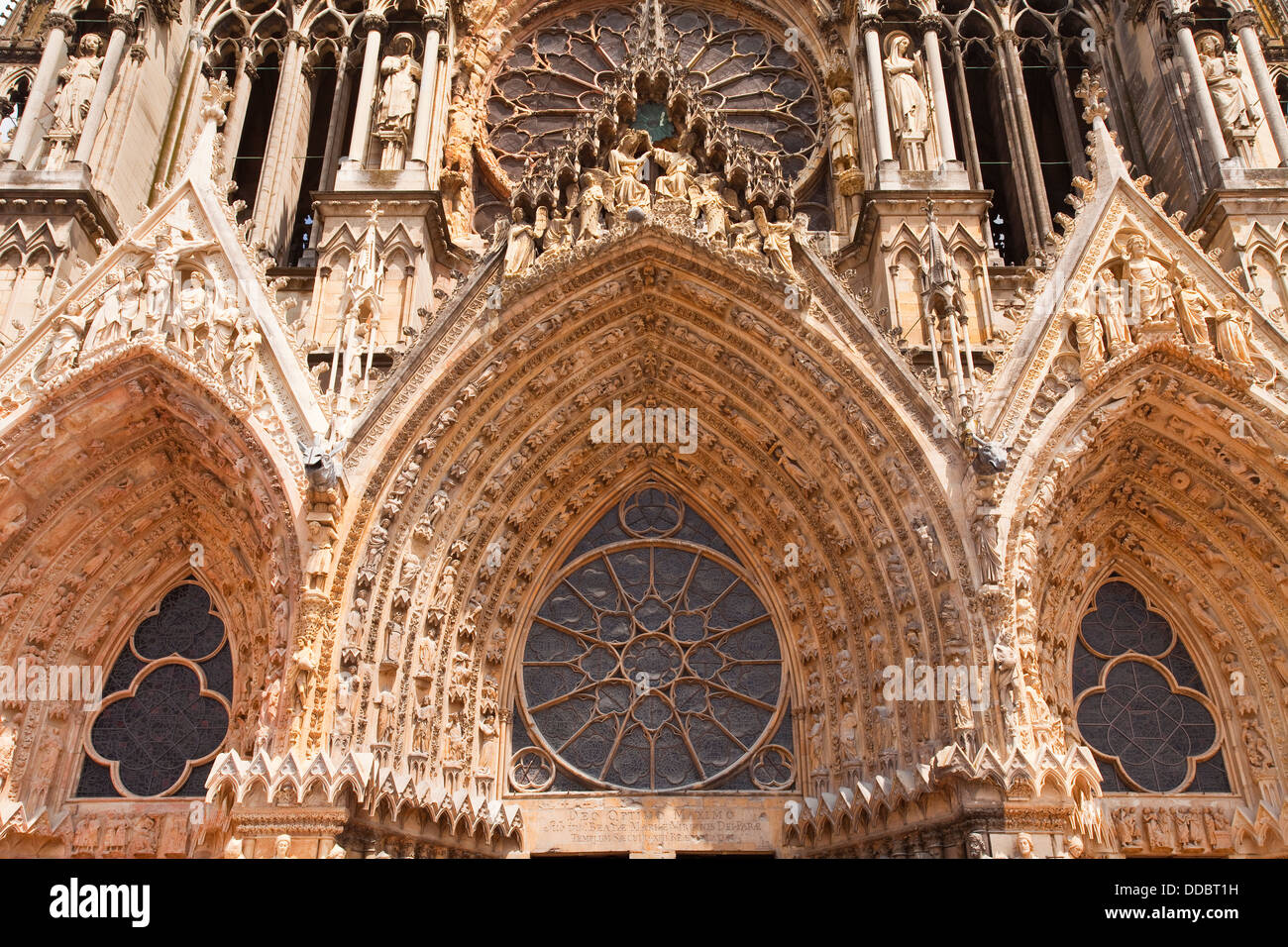 Reims cathedral west facade hi-res stock photography and images - Alamy