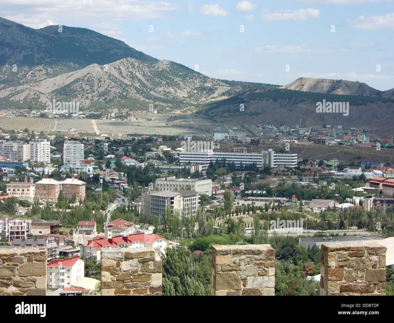 View from the Genoese fortress (Sudak, Crimea, Ukraine Stock Photo - Alamy