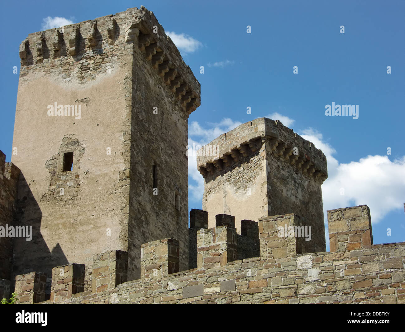Genoese fortress (Sudak, Crimea, Ukraine Stock Photo - Alamy