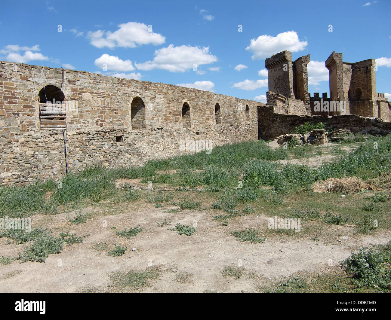Genoese fortress (Sudak, Crimea, Ukraine Stock Photo - Alamy