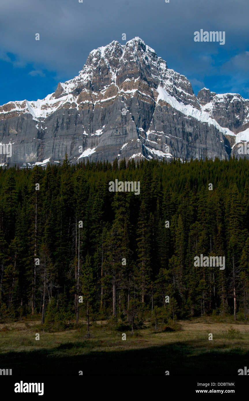 Mount Chephren from Chephren Lake Trail, Banff National Park, Alberta ...