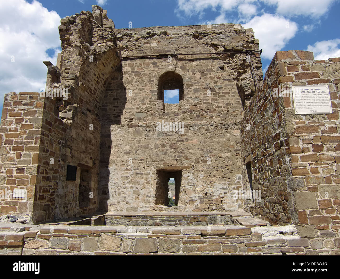 Genoese fortress (Sudak, Crimea, Ukraine Stock Photo - Alamy