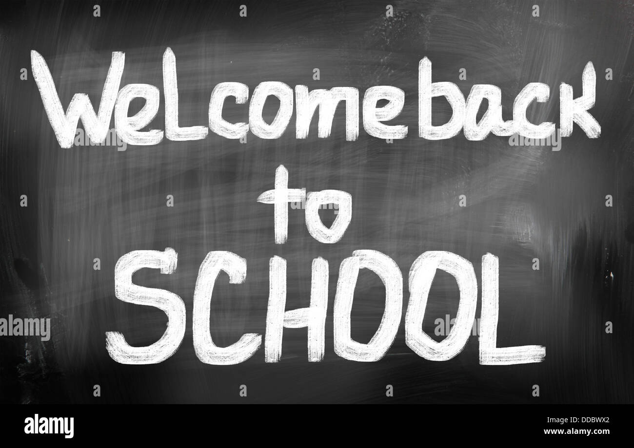 Back to school blackboard Stock Photo - Alamy